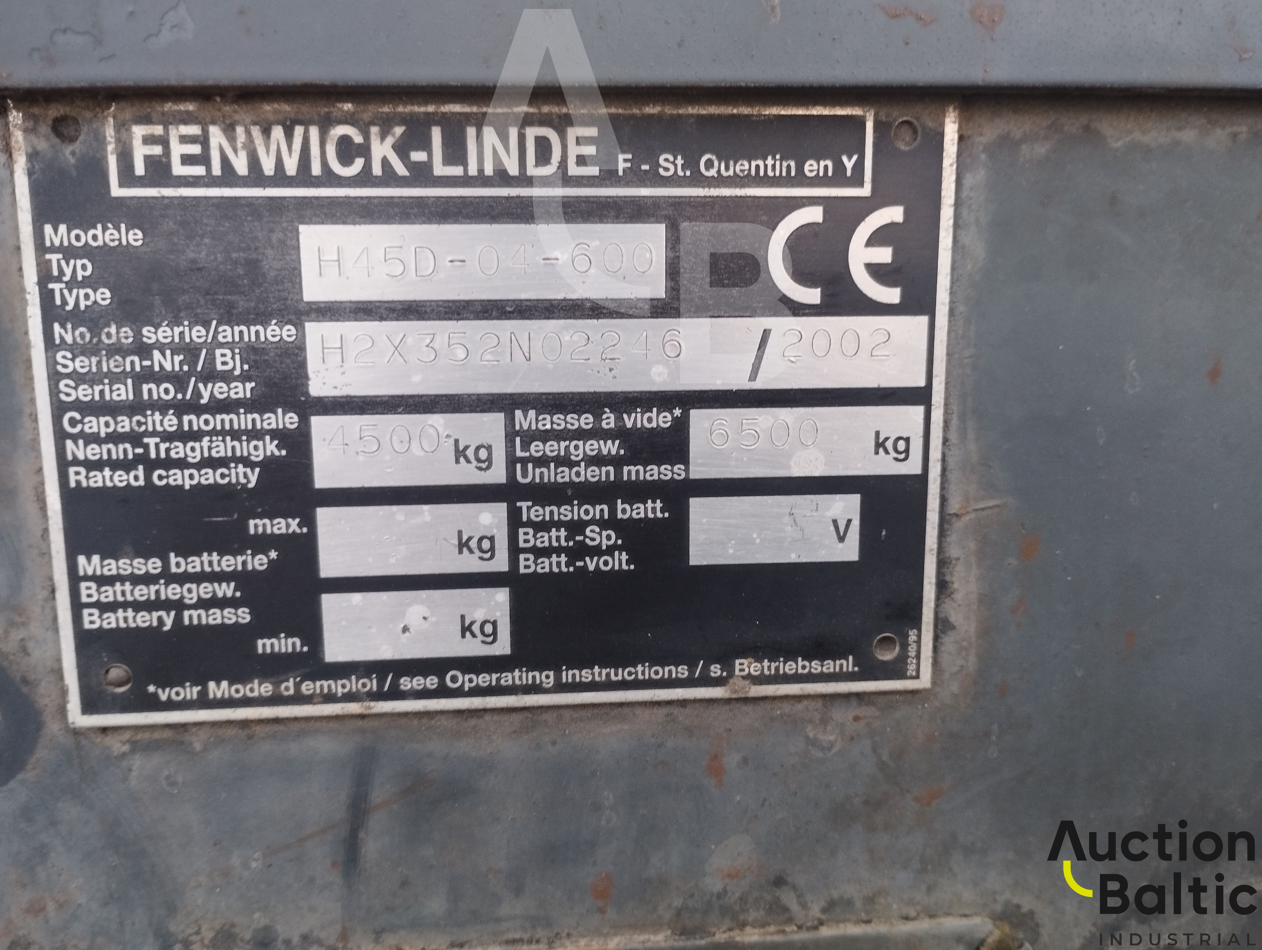 Fenwick-Linde H45D-04-600 » Auction Baltic